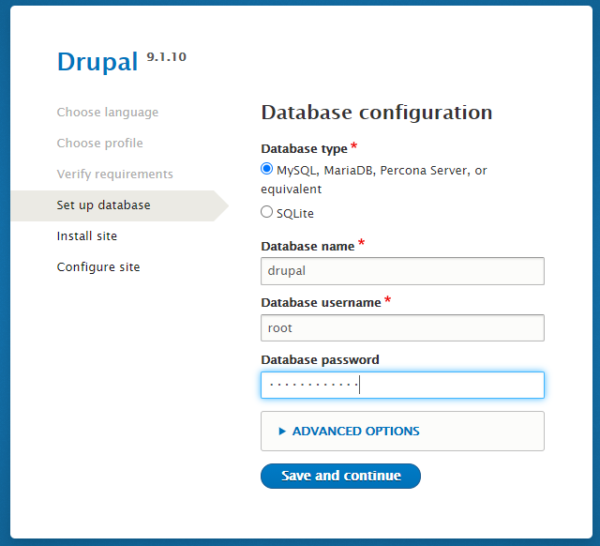 Drupal One-Click Installation - Evoxt