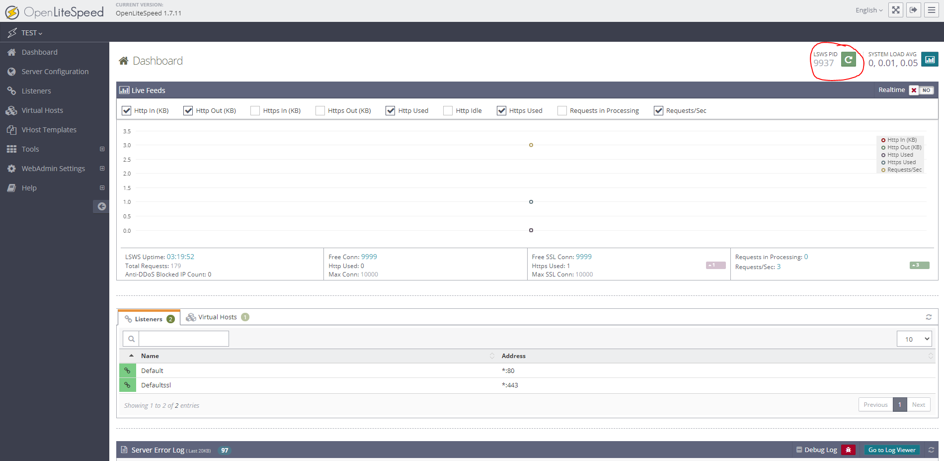 CyberPanel One-Click Installation - Evoxt