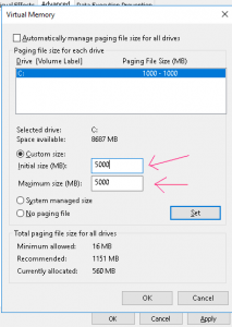 How to increase swap memory on a Windows machine - Evoxt