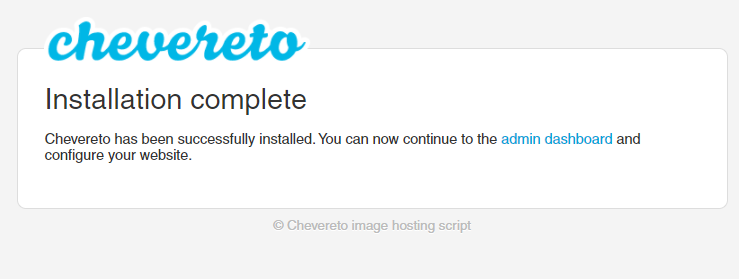 Chevereto One-Click Installation - 益沃斯